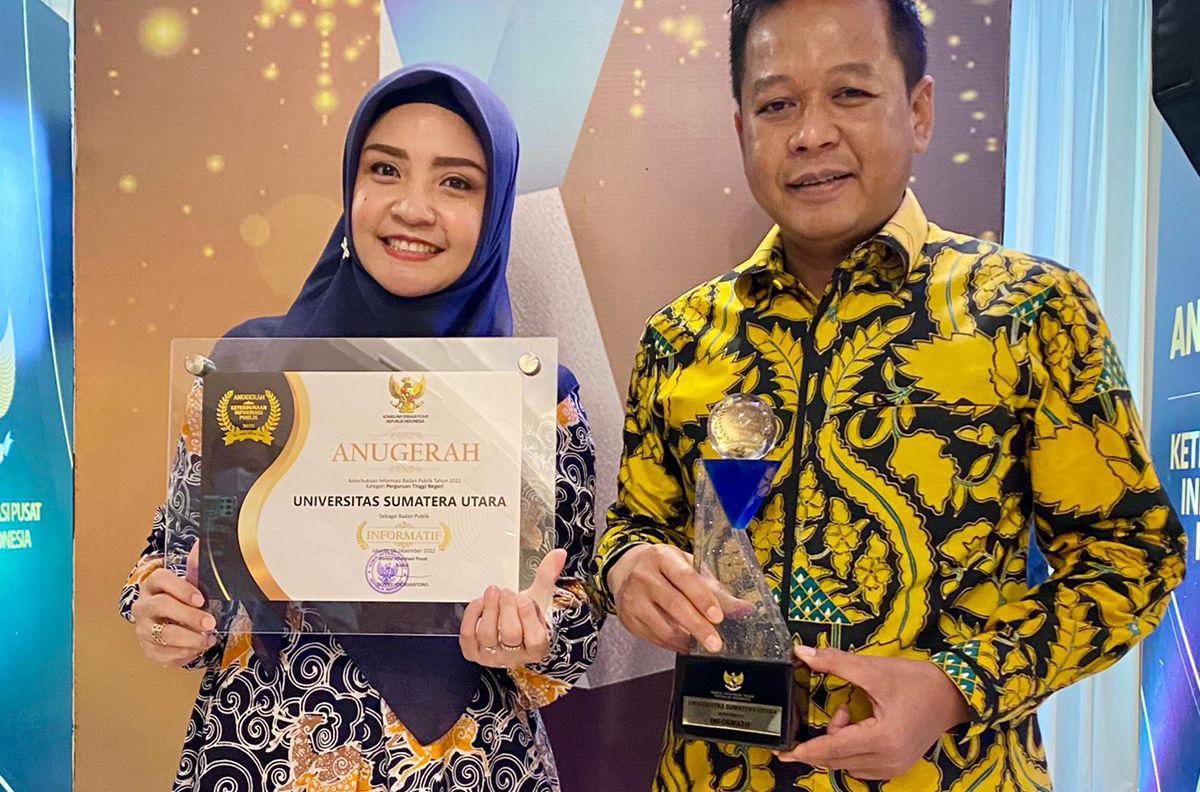 USU Raih Penghargaan Tertinggi Anugerah KIP Predikat Lembaga Informatif 2022 - Membaranews